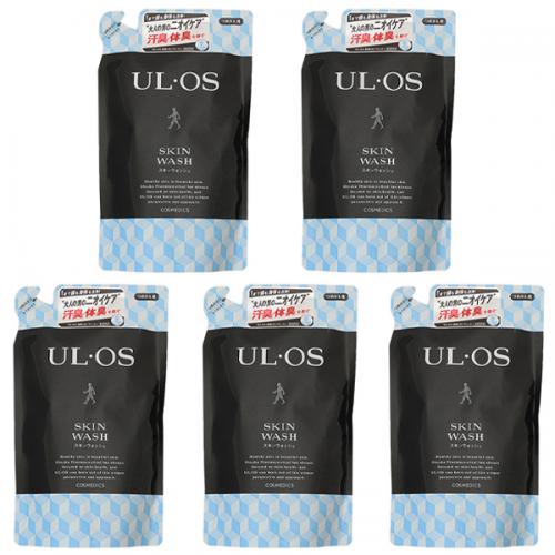 【セット】 ウルオス UL・OS 薬用スキンウォッシュ 詰め替え用パウチ 420mL 5個セット 【医薬部外品】 メンズ 洗顔・シェービング コスメランド オフィシャル店